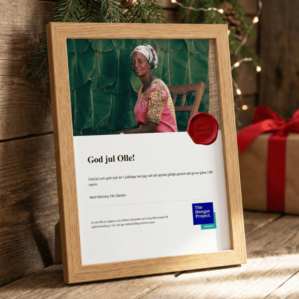 Digitalt gåvobevis - The Hunger Project Sverige
